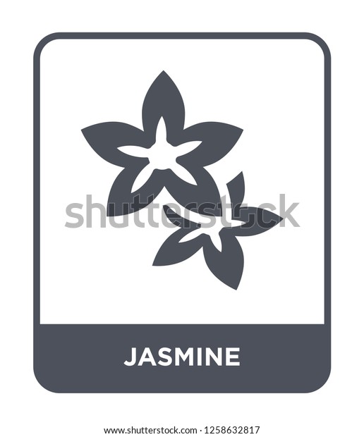 Jasmine Icon Vector On White Background Stock Vector (Royalty Free ...