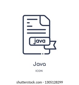 Java Icon Programming Outline Collection Thin: เวกเตอร์สต็อก (ปลอดค่า