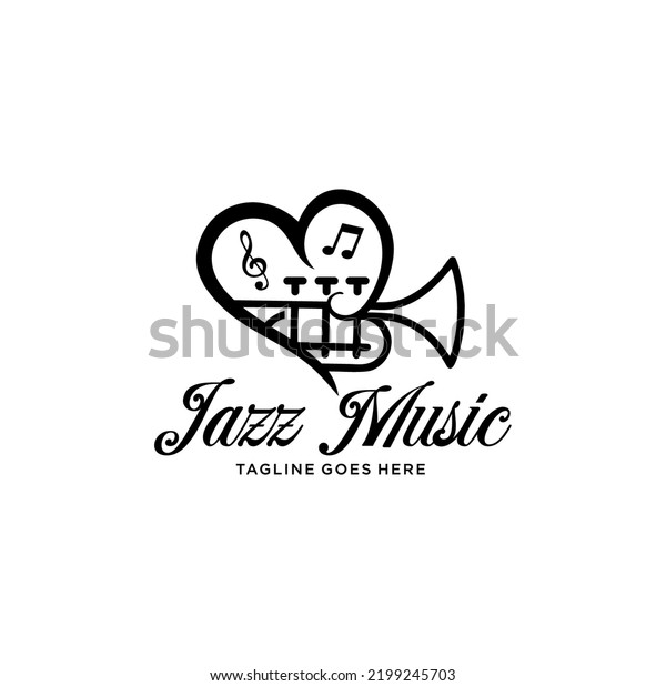 Jazz Music Logo Design Vector Stock Vector (Royalty Free) 2199245703 ...