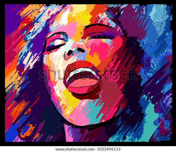 Jazz Singer On Grunge Background Vector Stock Vector (Royalty Free ...