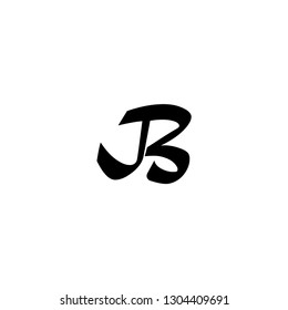 Jb Letter Vector Logo Stock Vector (Royalty Free) 1304409691