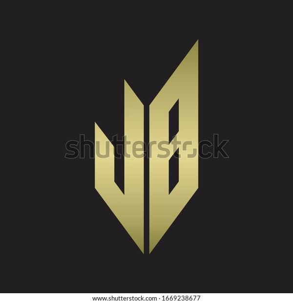 Jb Logo Monogram Emblem Style Isolated Stock Vector (Royalty Free ...