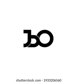 Jbo Letter Original Monogram Logo Design Stock Vector (Royalty Free ...