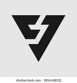 Jccj J C Abstract Letters Logo Stock Vector (Royalty Free) 1856148532 ...