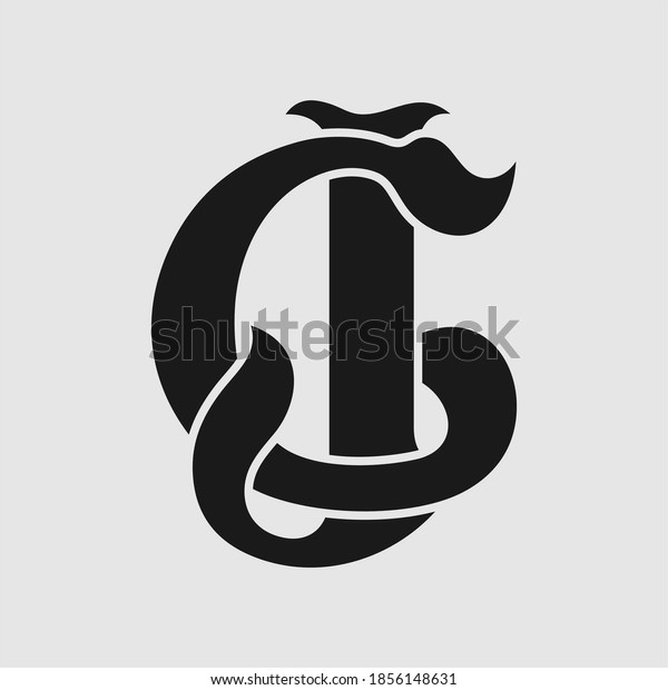 Jccj J C Abstract Letters Logo Stock Vector (Royalty Free) 1856148631 ...