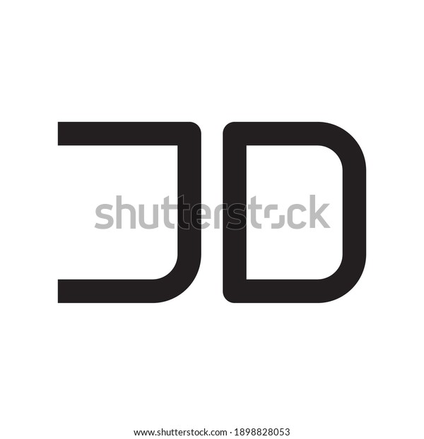 Jd Initial Letter Vector Logo Stock Vector (Royalty Free) 1898828053