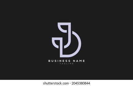 Jd Initials Monogram Letter Text Alphabet Stock Vector (Royalty Free ...
