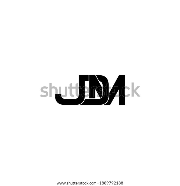 Jdm Letter Original Monogram Logo Design Stock Vector (Royalty Free ...