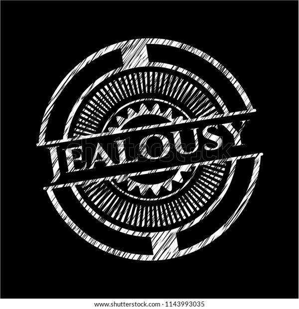 Jealousy Written Chalkboard Texture Stock Vector (Royalty Free ...