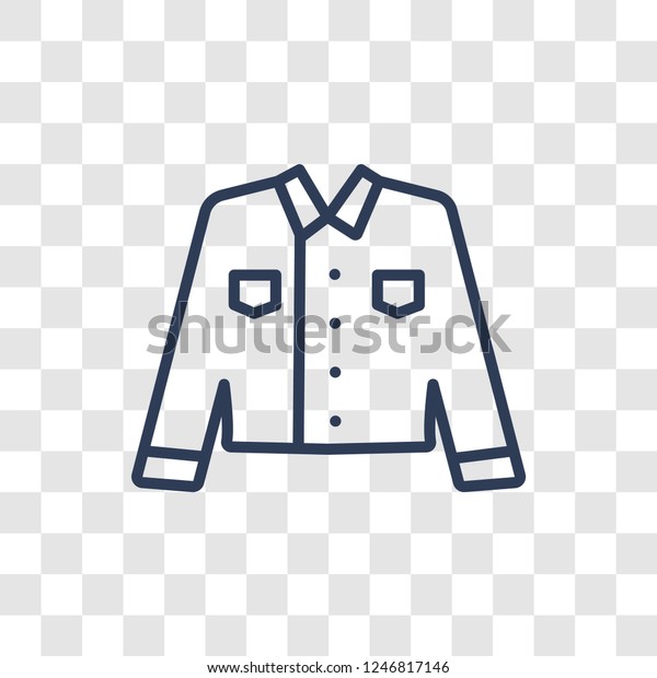 Jean Icon Trendy Linear Jean Logo Stock Vector (Royalty Free ...