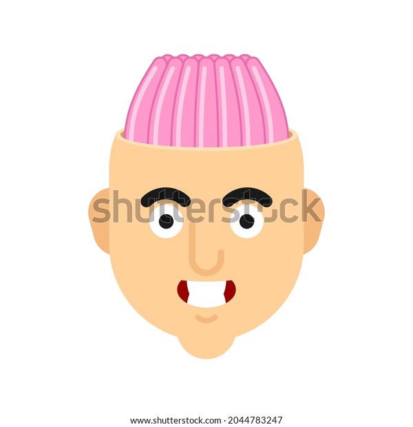 Jelly Head No Brain Concept Vector Stock Vector (Royalty Free ...