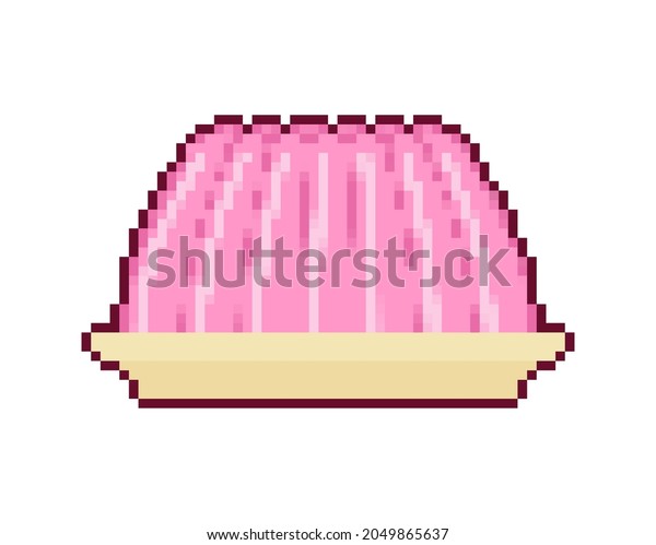 Jelly Pixel Art Pixelated Jell Sweetness Stock Vector (Royalty Free ...