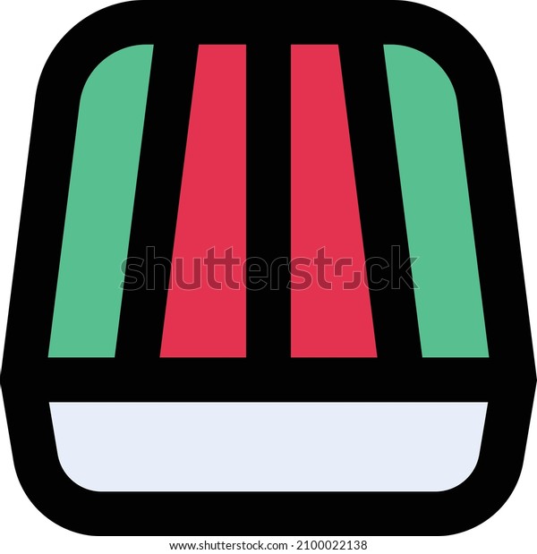 Jelly Vector Illustration Isolated On Transparent Stock Vector (Royalty ...