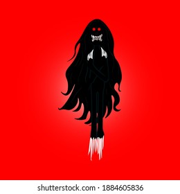Jenglot Vector Black Magic Jenglot Character: เวกเตอร์สต็อก (ปลอดค่า ...