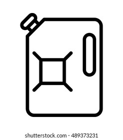 Jerry Can Vector Icon Stock Vector (Royalty Free) 489373231 | Shutterstock