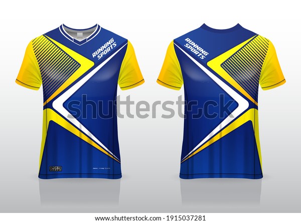 Jersey Design Running Uniform Front View Stock Vector (Royalty Free ...