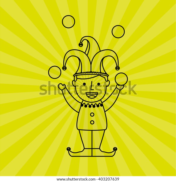 Jester Carnival Design Stock Vector (Royalty Free) 403207639 | Shutterstock