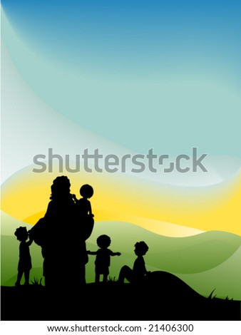 Jesus Children Vector Stock Vector (Royalty Free) 21406300 - Shutterstock