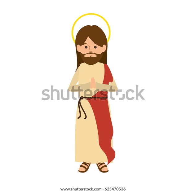 Jesus Christ Avatar Character Icon Stock Vector (Royalty Free ...