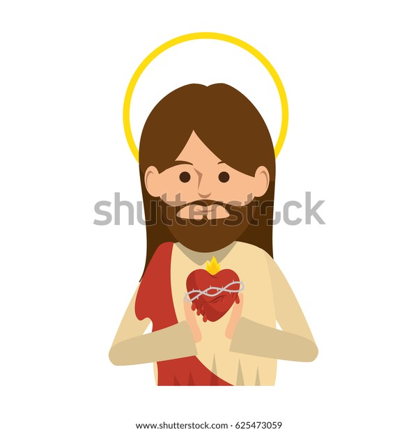 Jesus Christ Avatar Character Icon Stock Vector (Royalty Free ...