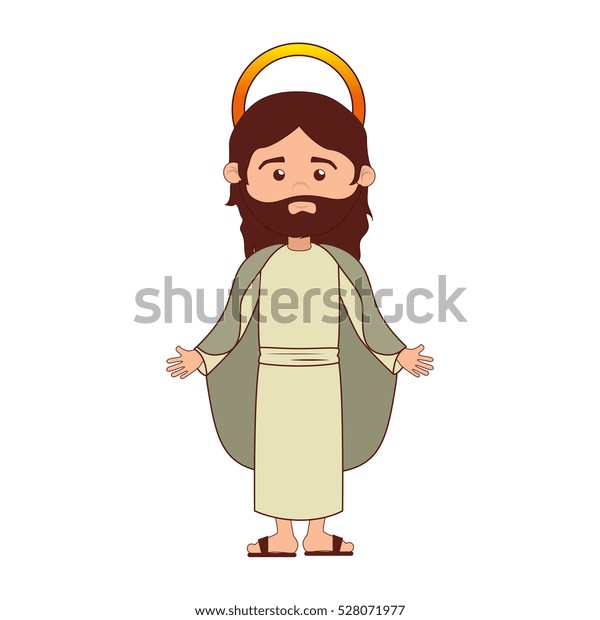 Jesus Christ Character Religious Icon Stock Vector (Royalty Free ...