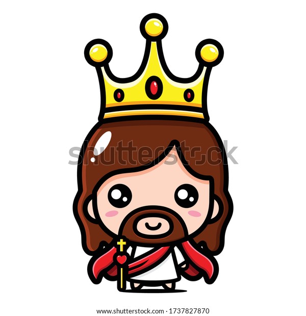 Jesus Christ King Crown Stock Vector (Royalty Free) 1737827870 ...