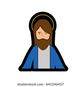 Vektor Stok Jesus Christ Man Icon (Tanpa Royalti) 641246437 | Shutterstock