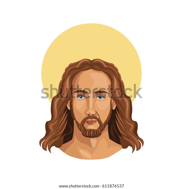 Jesus Christ Man Icon Stock Vector (Royalty Free) 611876537 | Shutterstock