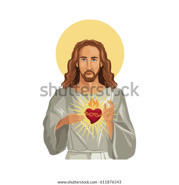 Jesus Christ Man Icon Stock Vector (Royalty Free) 611876543 | Shutterstock