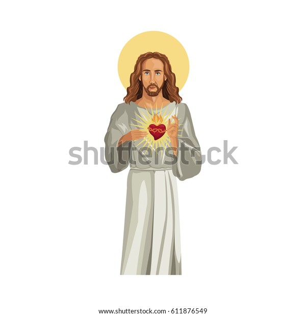 Jesus Christ Man Icon Stock Vector (Royalty Free) 611876549 | Shutterstock