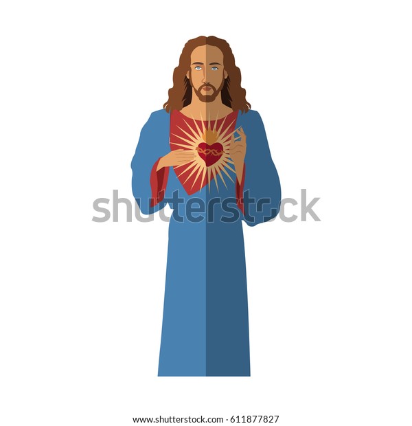 Jesus Christ Man Icon Stock Vector (Royalty Free) 611877827 | Shutterstock