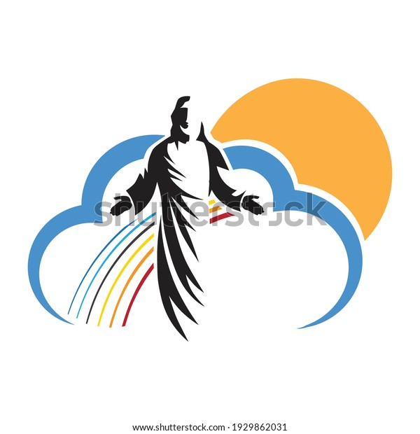 Jesus Christ Son God Vector Stock Vector (Royalty Free) 1929862031 ...