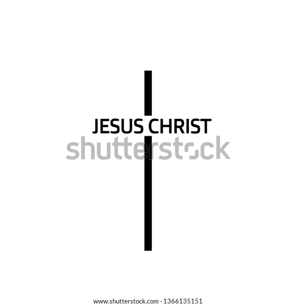 Jesus Christ Typography Design Print Use Stock Vector (Royalty Free ...