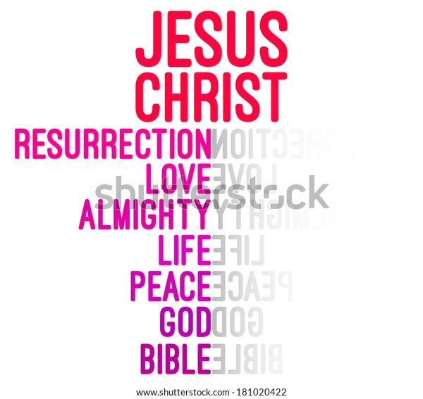 Jesus Christ Word Cloud Concept Vector Stock Vector (Royalty Free ...