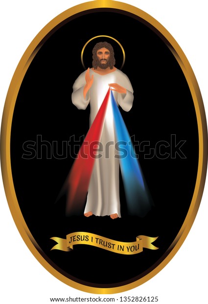 Jesus Divine Mercy Stock Vector (Royalty Free) 1352826125 | Shutterstock
