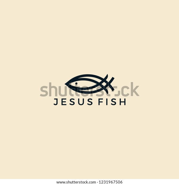 Jesus Fish Design Inspiration Stock Vector (Royalty Free) 1231967506 ...