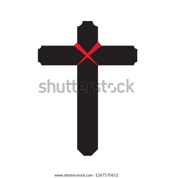 Jesus Symbol Cross Vector Design Grunge Stock Vector (Royalty Free ...