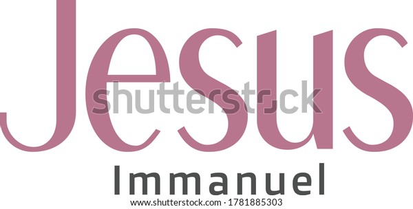 Jesus Typography Print Use Poster Card Stock Vector (Royalty Free ...