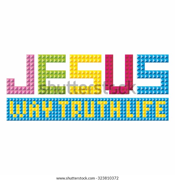Jesus Way Truth Life Stock Vector (Royalty Free) 323810372 | Shutterstock