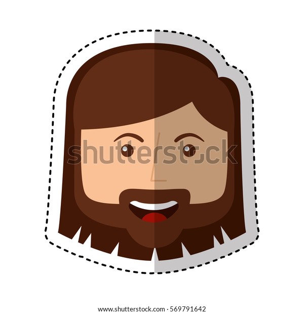 Jesuschrist Avatar Character Icon Vector Illustration Stock Vector ...