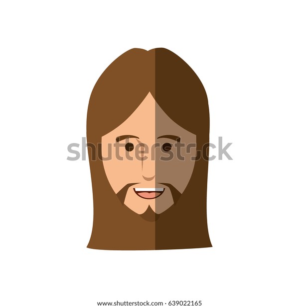 Jesuschrist Face Cartoon Stock Vector (Royalty Free) 639022165 ...