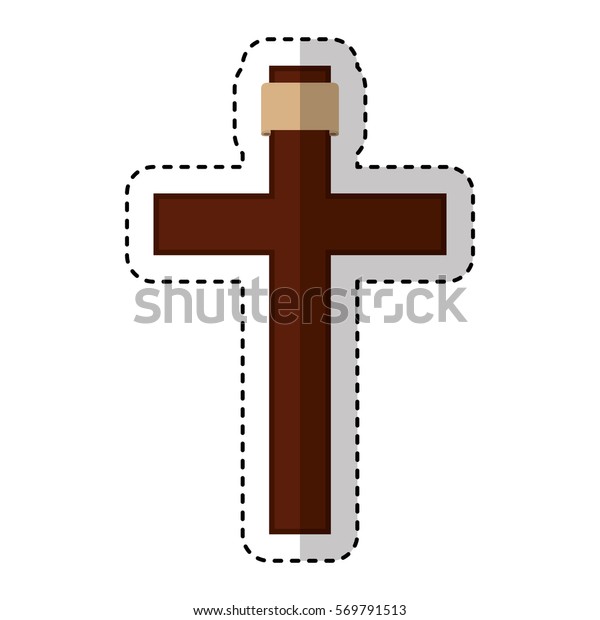 Jesuschrist On Cross Avatar Character Icon Stock Vector (Royalty Free ...
