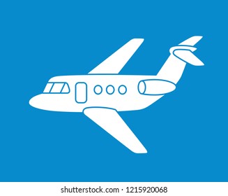 Jet Airplane Icon Stock Vector (Royalty Free) 1215920068 | Shutterstock
