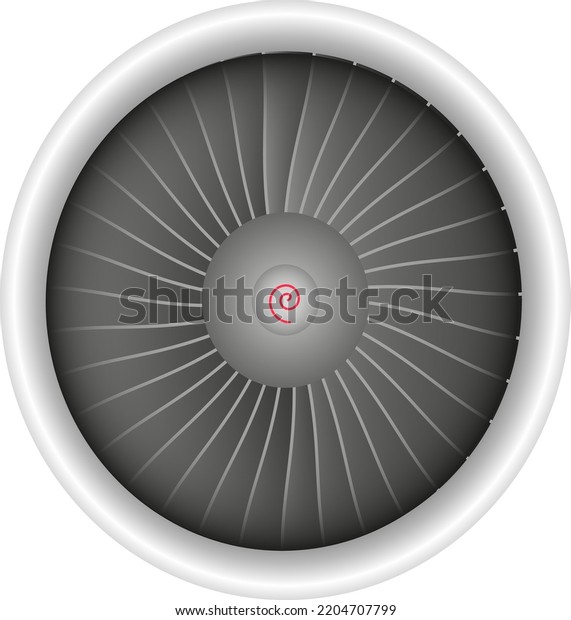 Jet Engine Airplane Vector Illustration: เวกเตอร์สต็อก (ปลอดค่า ...