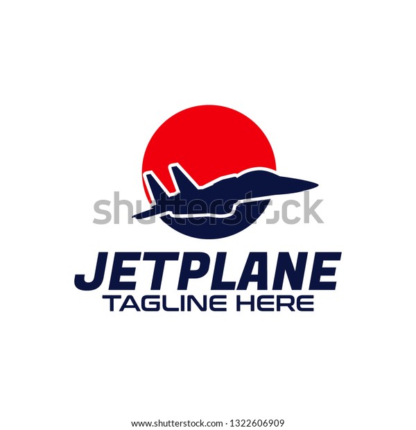 Jet Plane Logo Design Stock Vector (Royalty Free) 1322606909 | Shutterstock