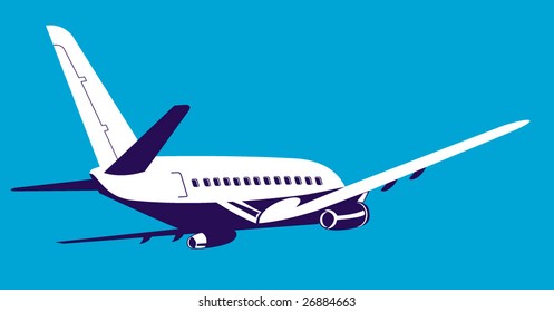 Jet Plane Taking Off Stock Vector (Royalty Free) 26884663 | Shutterstock