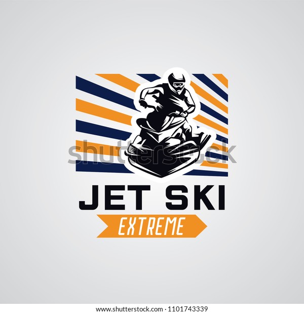 Jet Ski Logo Designs Template Stock Vector (Royalty Free) 1101743339 ...