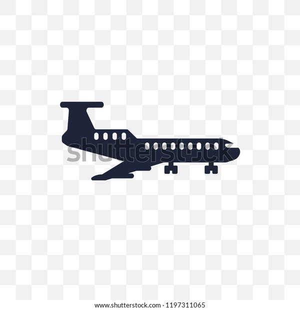 Jetliner Transparent Icon Jetliner Symbol Design Stock Vector (Royalty ...