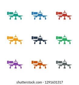 Jetway Icon White Background Editable Filled Stock Vector (Royalty Free ...