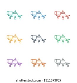 Jetway Icon White Background Editable Line Stock Vector (Royalty Free ...